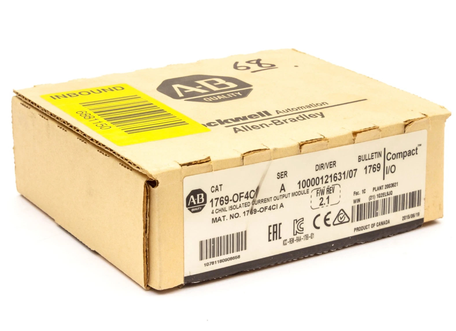 Allen-Bradley 1769-OF4CI Analog Output Module for CompactLogix PLC – H ...